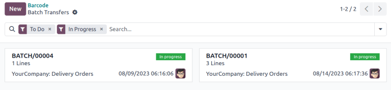 Batch picking — Odoo 16.0 documentation