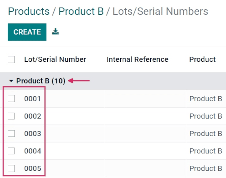 Difference between lots and serial numbers — Odoo 16.0 documentation